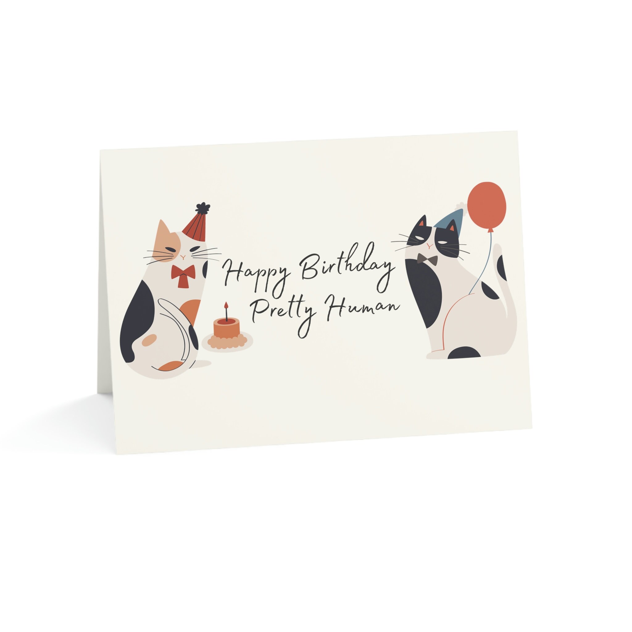 Cats Happy Birthday Card, Cute Cat Greeting Cards 1, 10, 30, and 50pcs ...