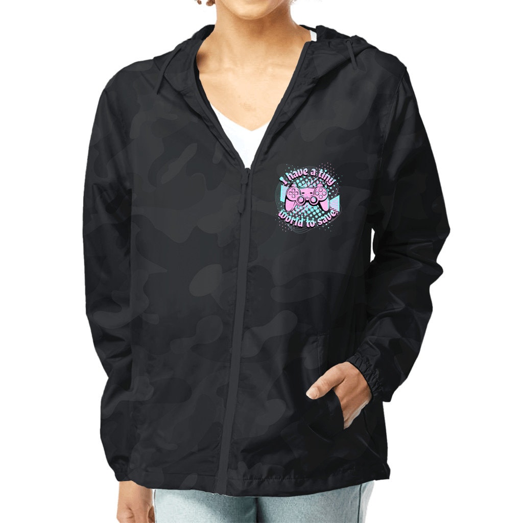 Gamer Girl Lightweight Windbreaker Full-zip Jacket, Gamer Jacket ...