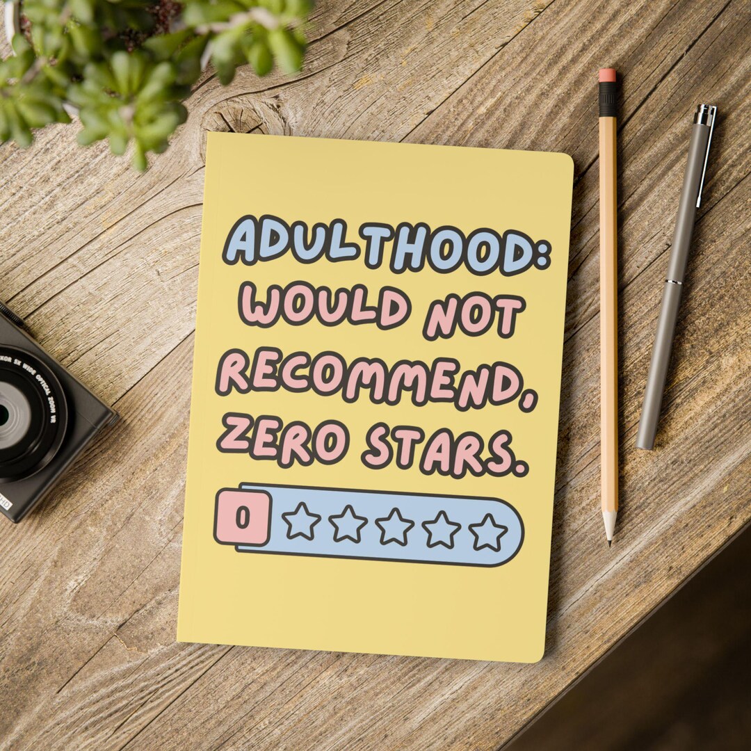 Funny Softcover Journal, Funny Millennial Quote Notebook for ...