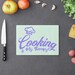 Cooking is My Therapy Cutting Board, Housewarming Gift, Chopping Board ...