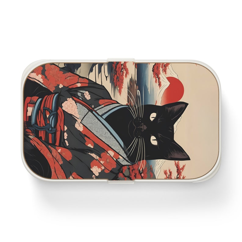 Black Cat Japanese Art Bento Lunch Box, Ukiyo-e Style Lunch Box, Japan ...