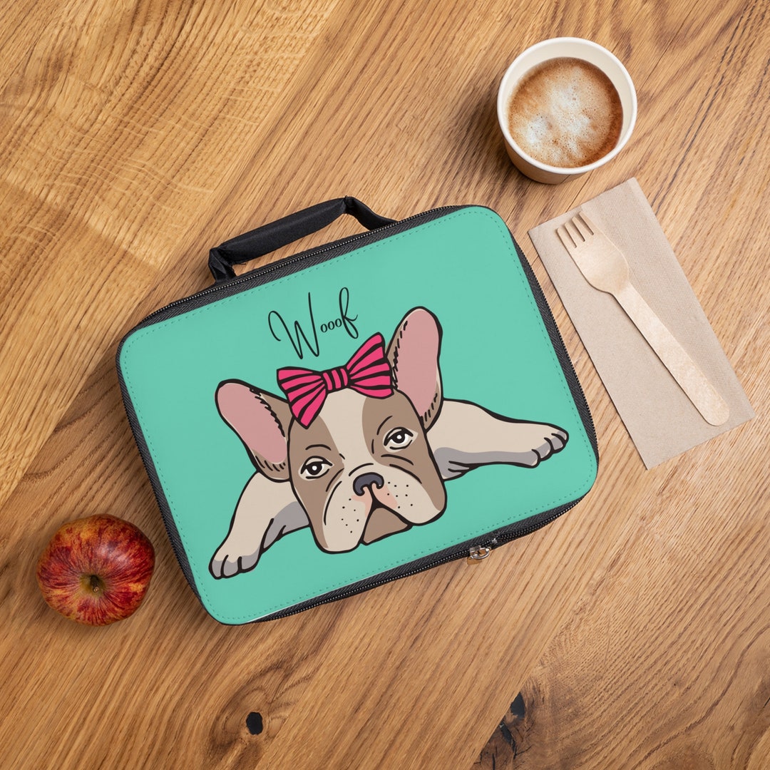 Cute French Bulldog Lunch Bag, French Bulldog Lunch Tote, Kawaii ...