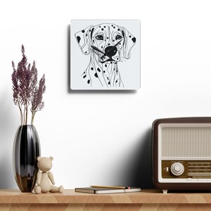 Dalmatian Acrylic Wall Clock, Minimalist Wall Clock, Dalmatian Gifts ...