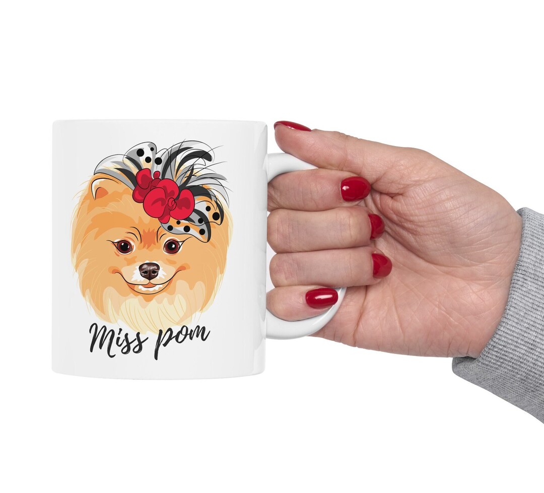 Pomeranian Ceramic Mug 11oz, Pomeranian Coffee Mug, Cute Pom Gift ...