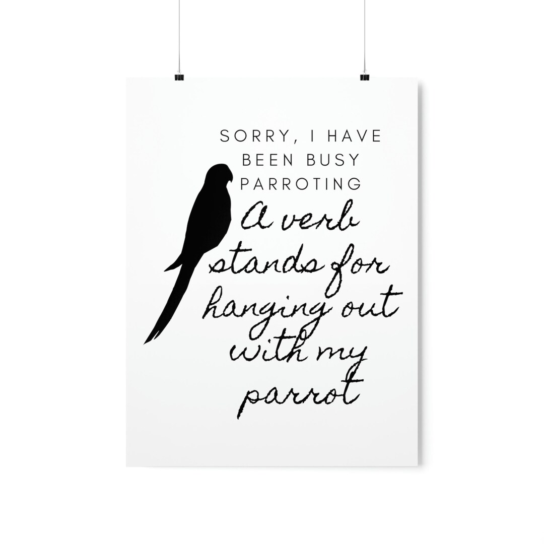 Classic Parrot Premium Matte Vertical Posters, Bird Art Print, Bird ...