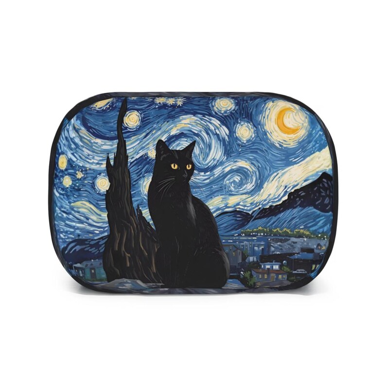 Black Cat Galaxy Lunch Bag, Starry Night Aesthetic Insulated Picnic ...