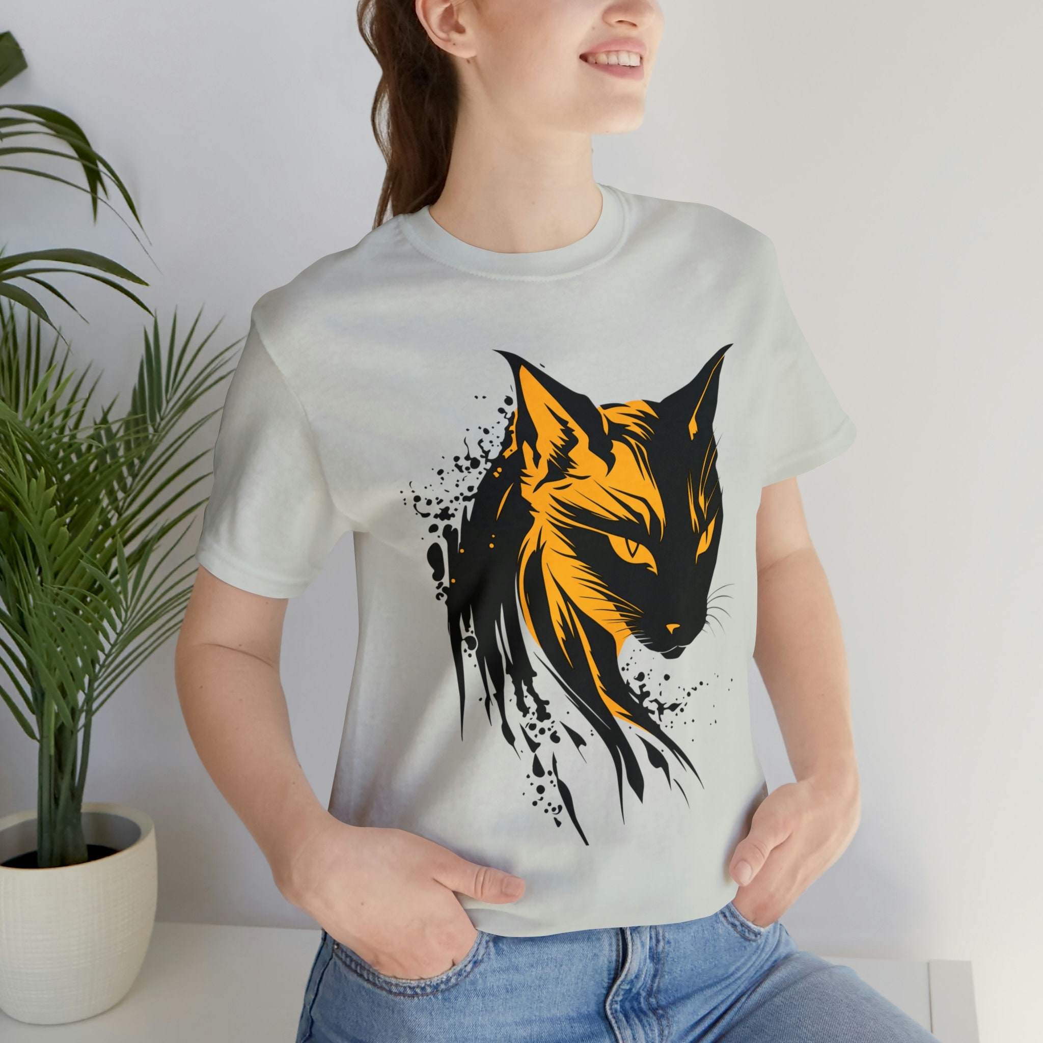 Cool Cat T Shirt, Gifts for Cat Lovers, Cat Tee Shirt, Dad Cat Shirt, Cat Mom Shirt, Graphic T ...