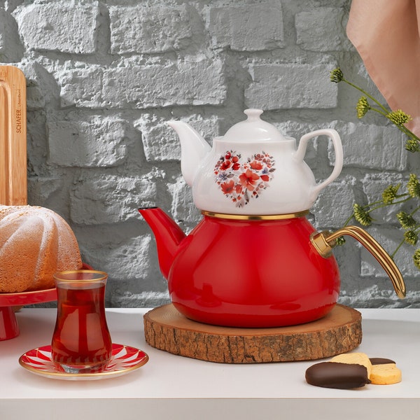 Enamel Tea Pot - Etsy