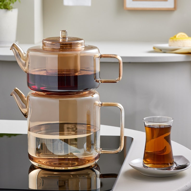 Borosilicate Teapot,stovetop Safe Glass Kettle,glass Teapot,modern ...