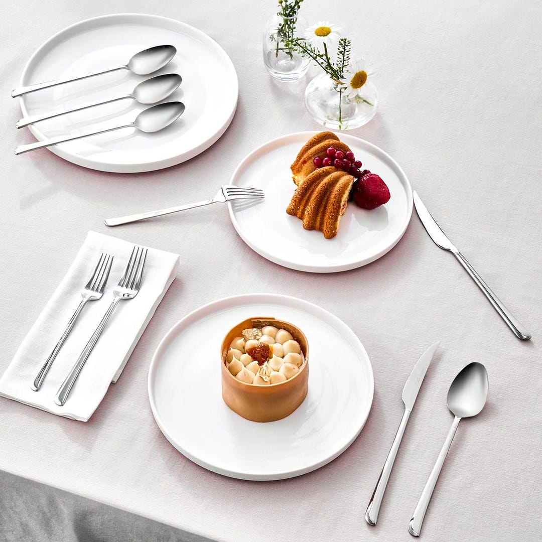 Flatware Set , Flatware Set for 6, Cutlery Set, 24 Pieces Flatware Set ...