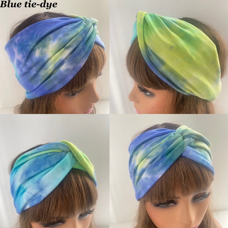 Tie-dye Turban Headband: Handmade Boho Chic Headwear - Etsy