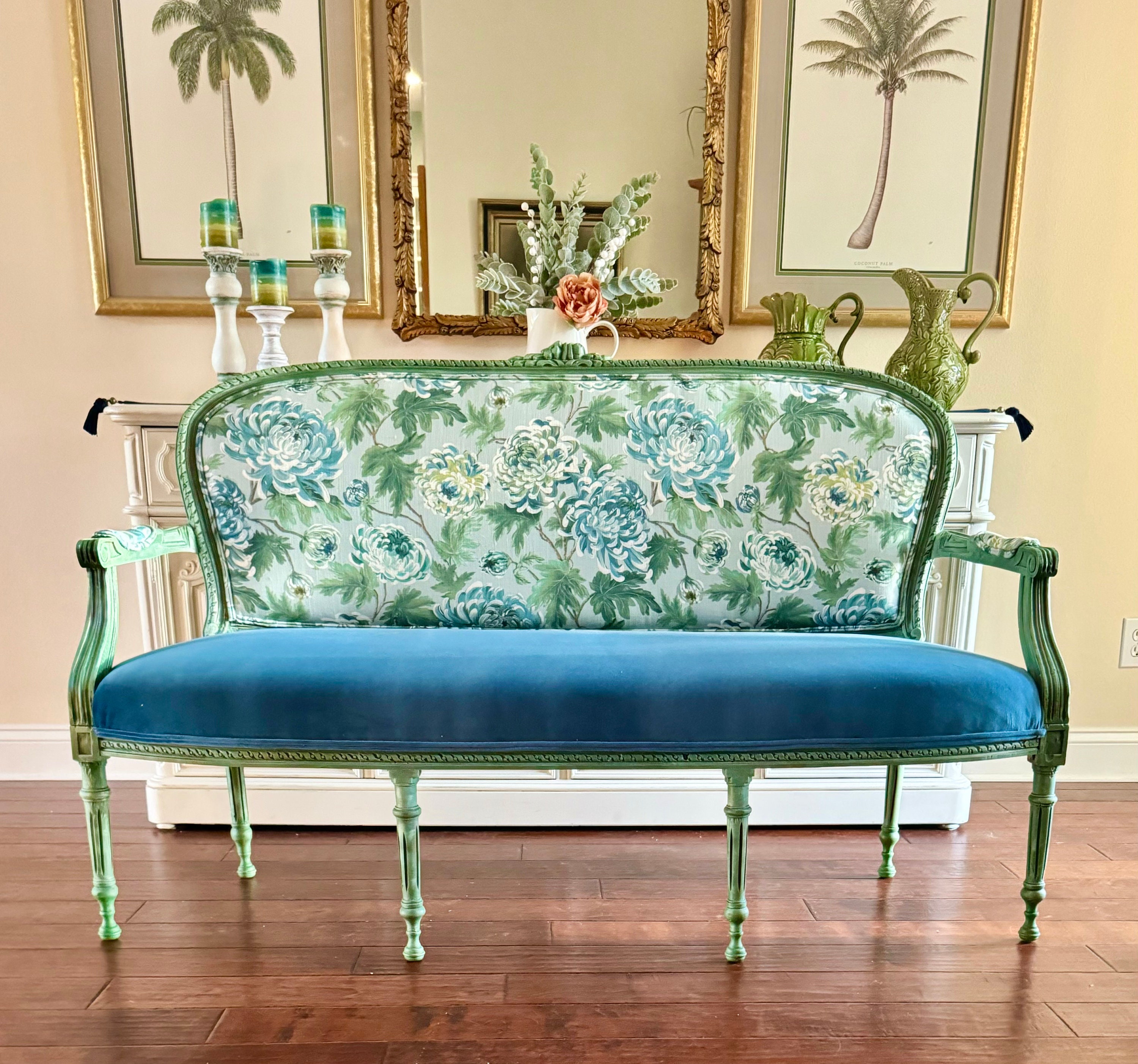 Antique French Settee / Loveseat Custom Designed - Etsy