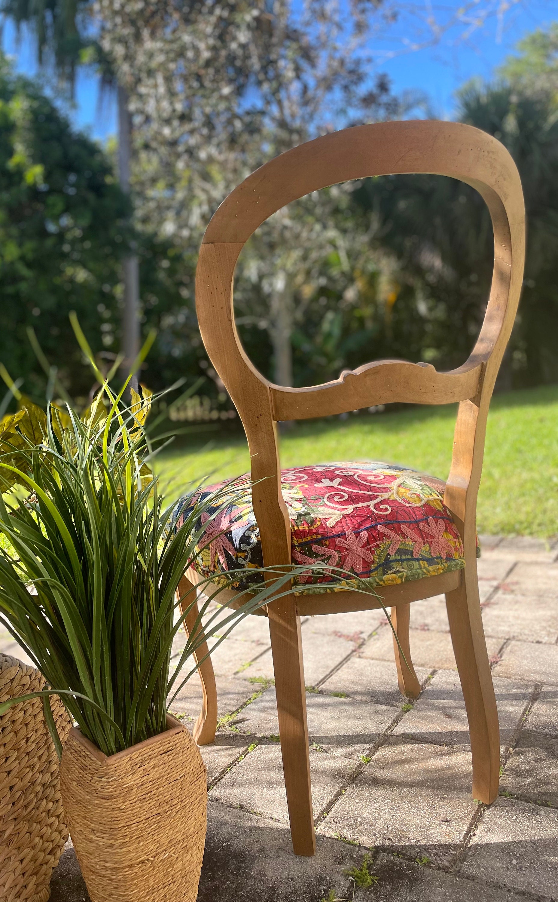 Boho Kantha Quilt Accent Chair - Etsy