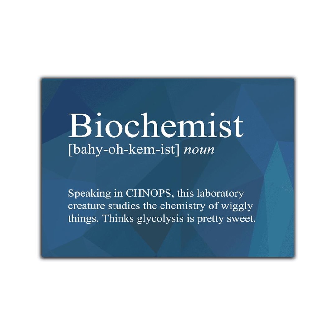 Biochemist Snarky Definition - Vinyl Sticker - Etsy