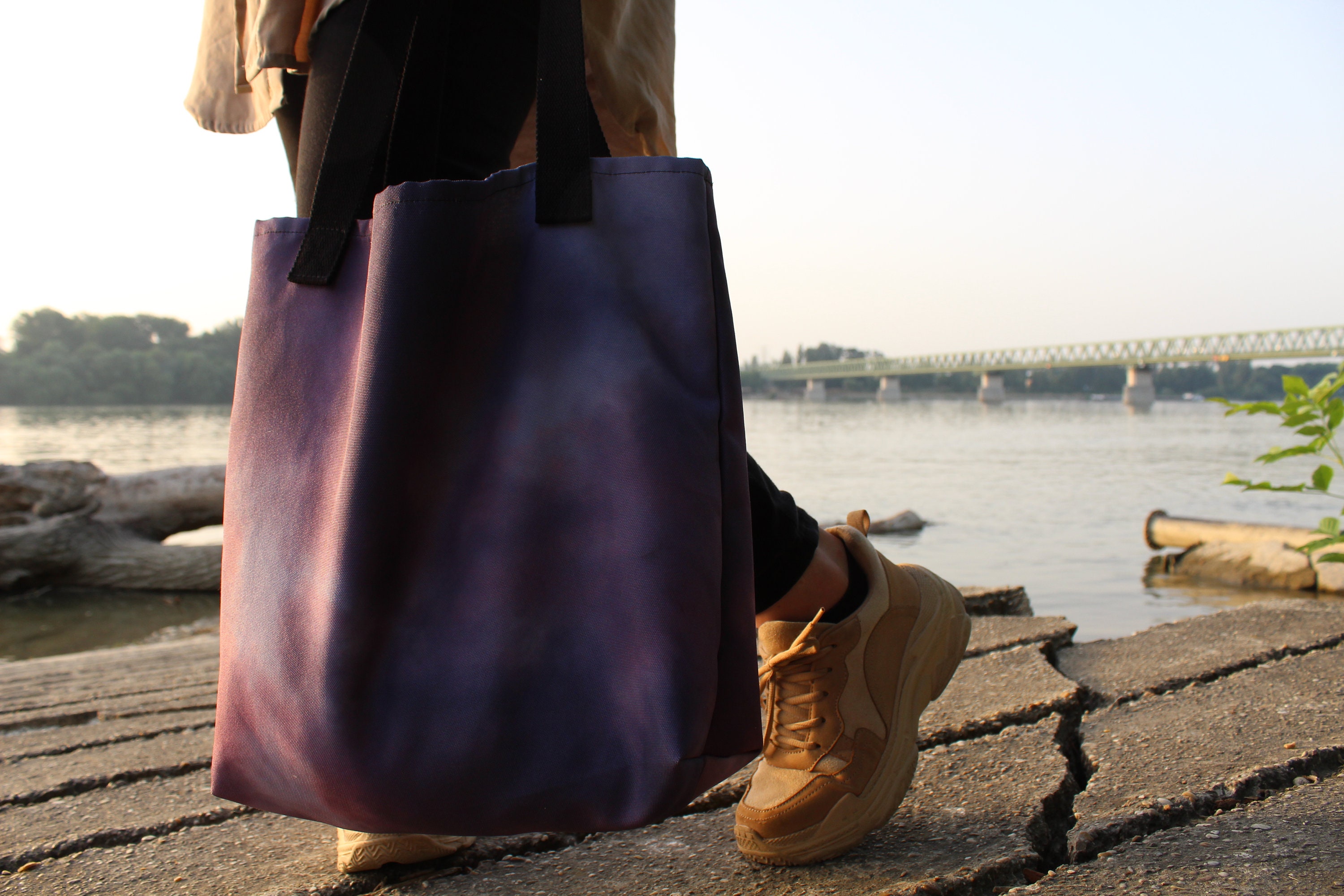 Cloudy, Violet Aesthetic Tote Bag - Etsy