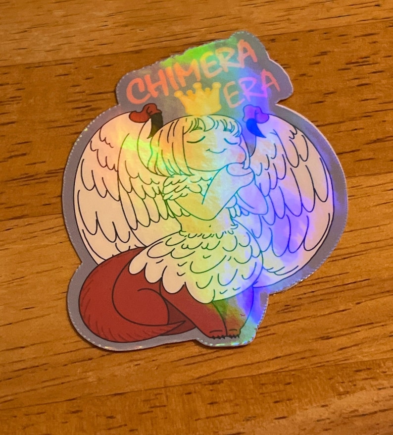 Chimera Era Anime Girl Sticker Glossy and Holographic - Etsy
