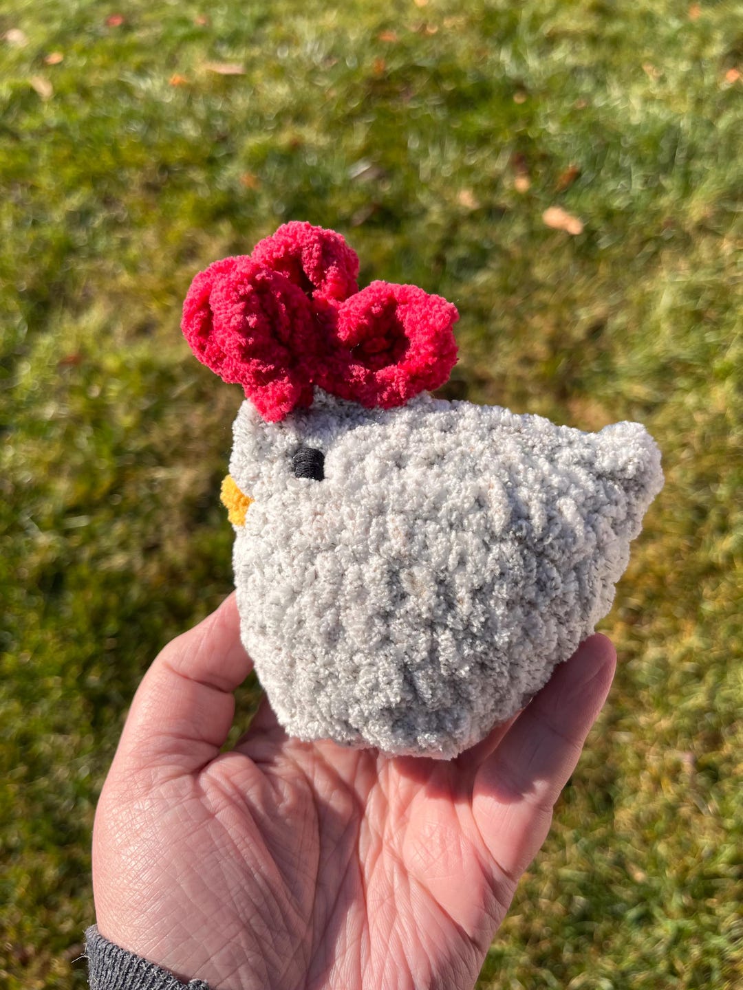 Small Emotional Support Chicken Crochet Amigurumi - Etsy