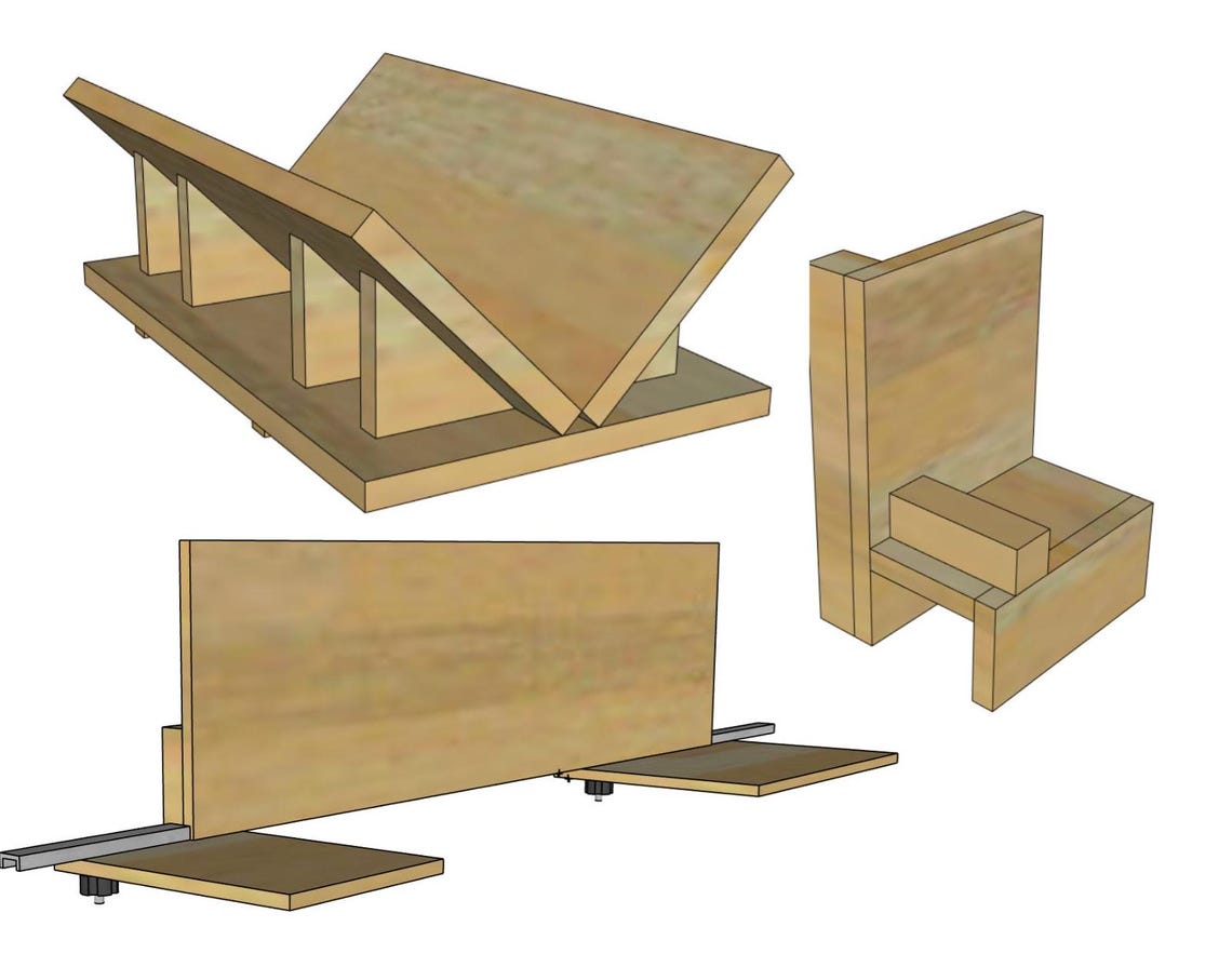Three-jig Plan Bundle: Resaw Fence With Infeed and Outfeed Support ...