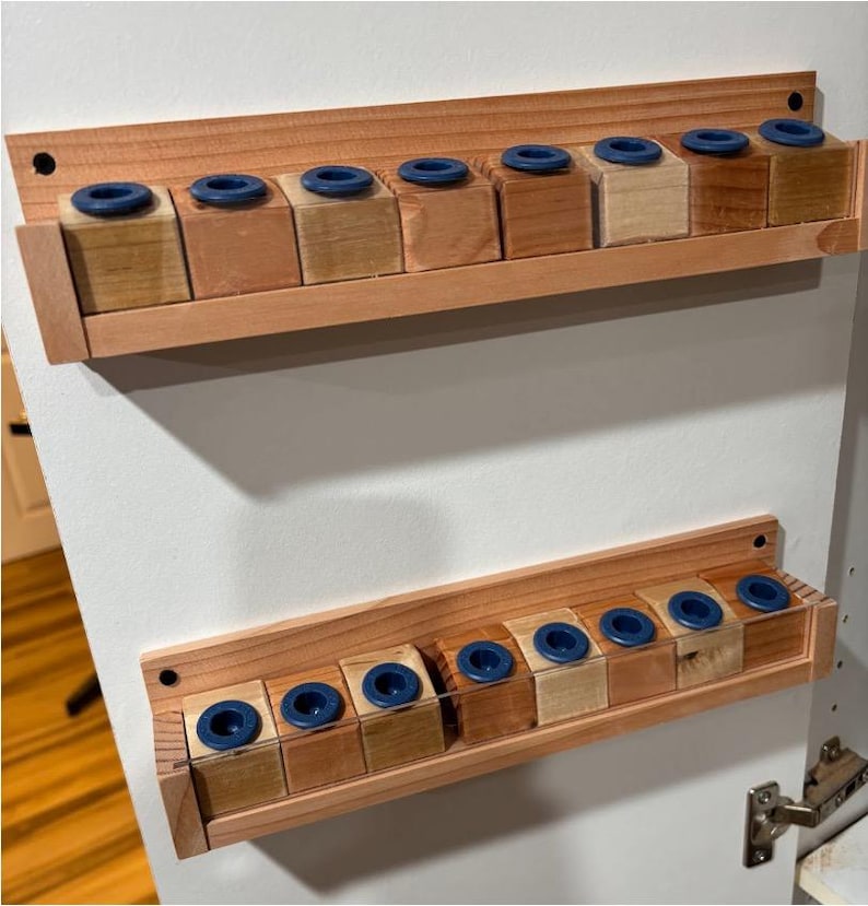 Router Bit Storage Plan - Bit Blocks & Racks (imperial and Metric) - Etsy