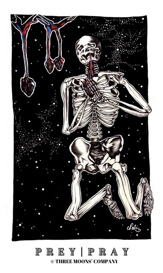 Black Death Art Skeleton