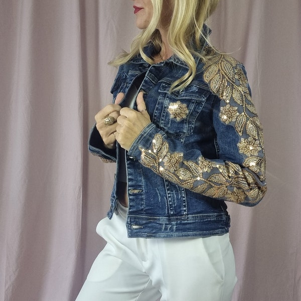 Denim Lace Jacket - Etsy