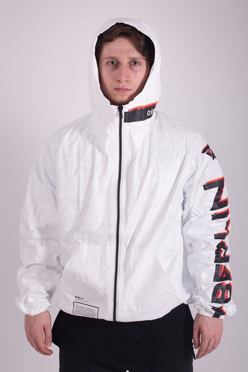 Techwear Streetwear Jacket Japanese Tyvek Vintage 80s 90s Windbreaker ...