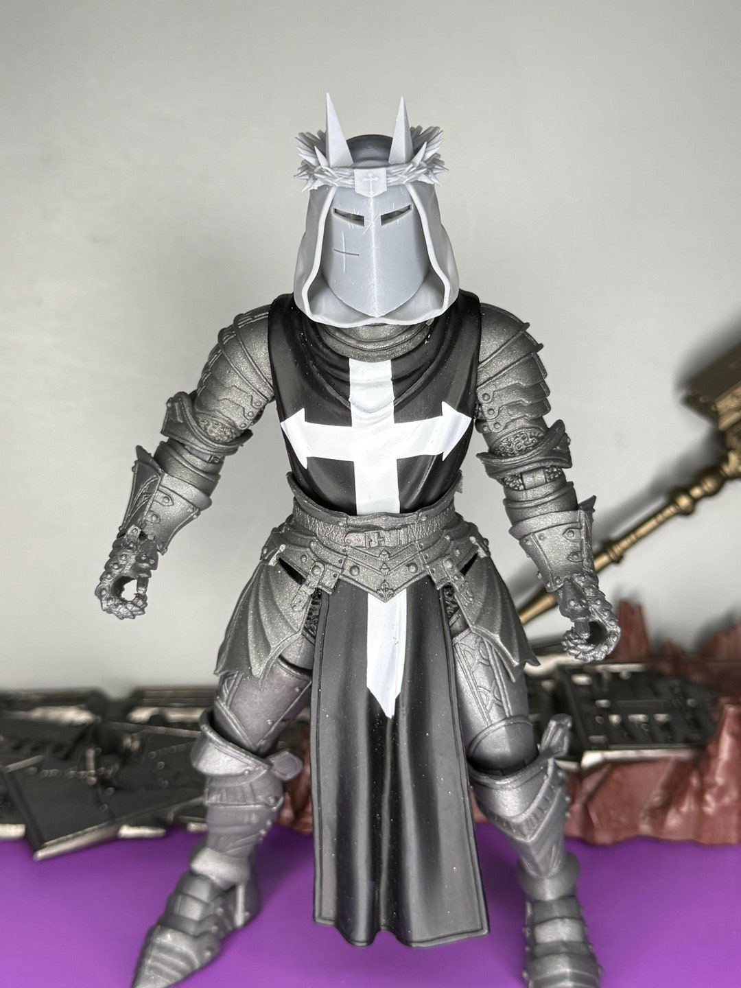 Lord Kaelan of the Spiked Aegis Holy Knight Helmet and Head Plug ...