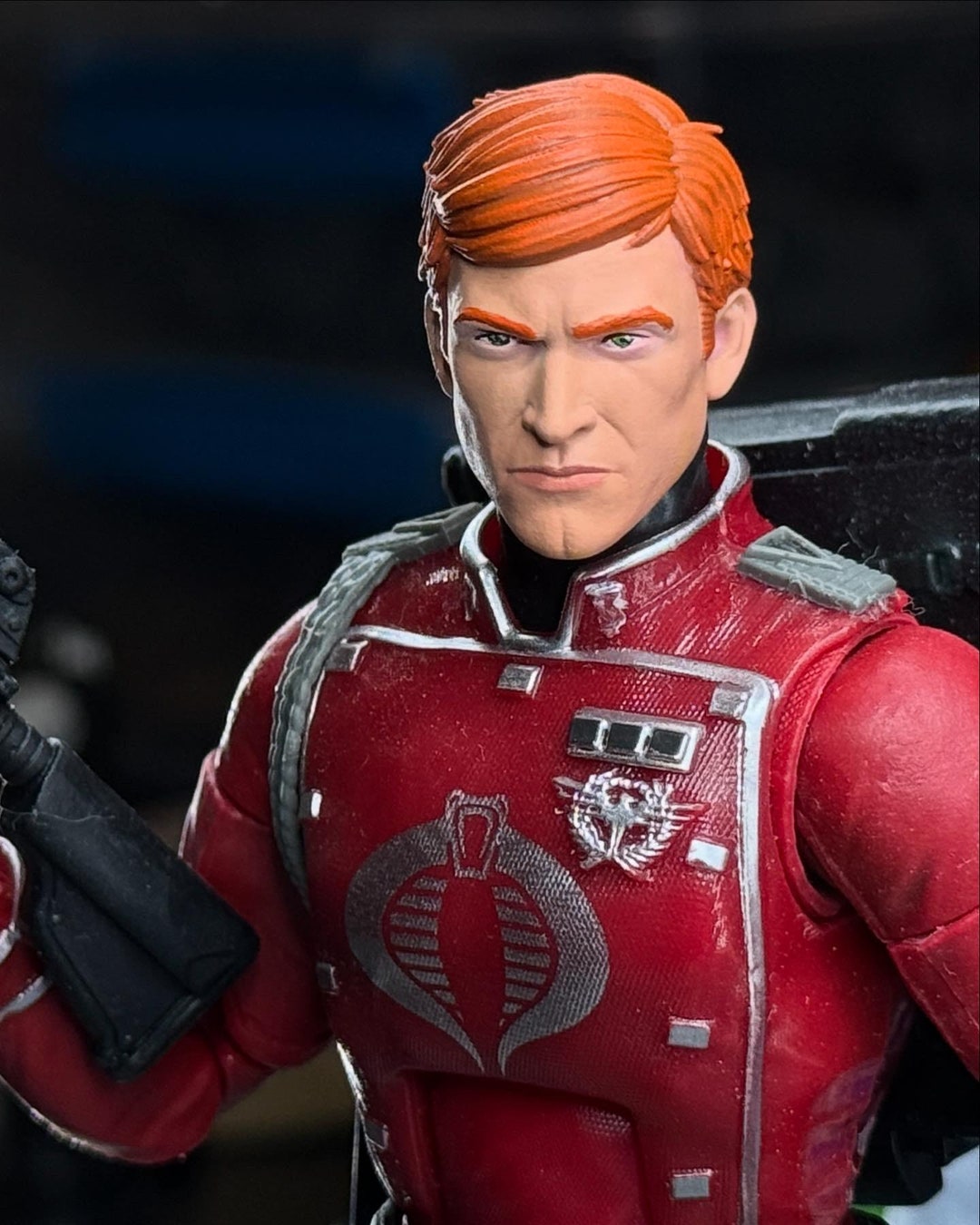Painted GI Joe Fred Crimson Guard Head for Classified - Etsy