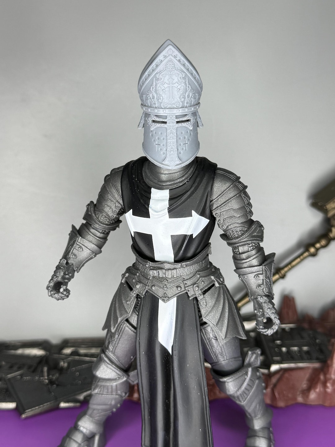 Bishop Kaelan Firebringer Bishop Knight Helmet and Head Plug - Mythic ...