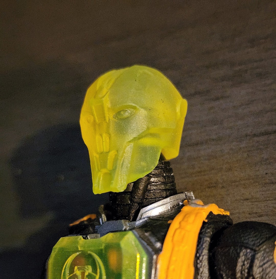 Bright Green Sith Styled Android Head 1:12 Scale - Etsy