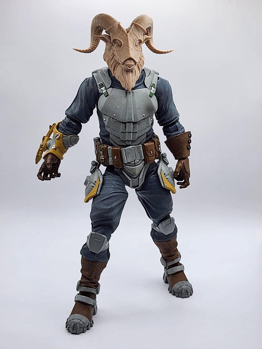 Gallanthorn the Hero Goat Head - Scaled for Mythic Legions 1.0 and 1/10 ...