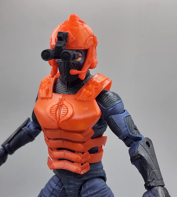 Orange Armored Vest and Helmet With NODS the Enemy GI Joe - Etsy
