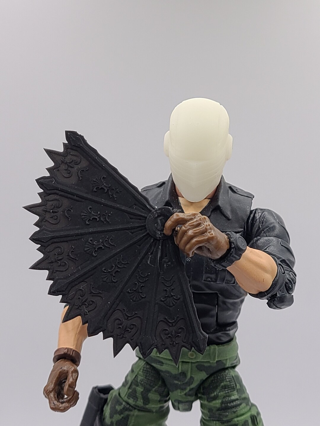 Tessen Fan Weapon 1/12 Scale Classified Compatible in Gray d - Etsy