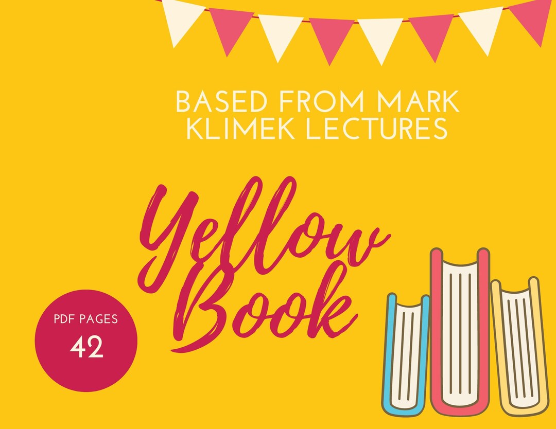 Mark Klimek Yellow Book Based off Lectures 40 Pages - Etsy
