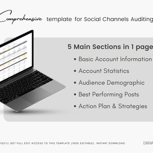Social Media Audit Template, Client Marketing Audit Report, Self-audit ...