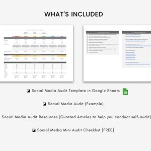 Social Media Audit Template, Client Marketing Audit Report, Self-audit ...