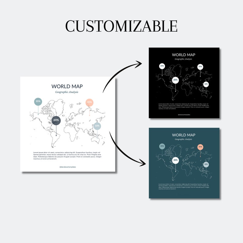 Buy World Map Infographic Canva Template, USA City Map Infographic ...