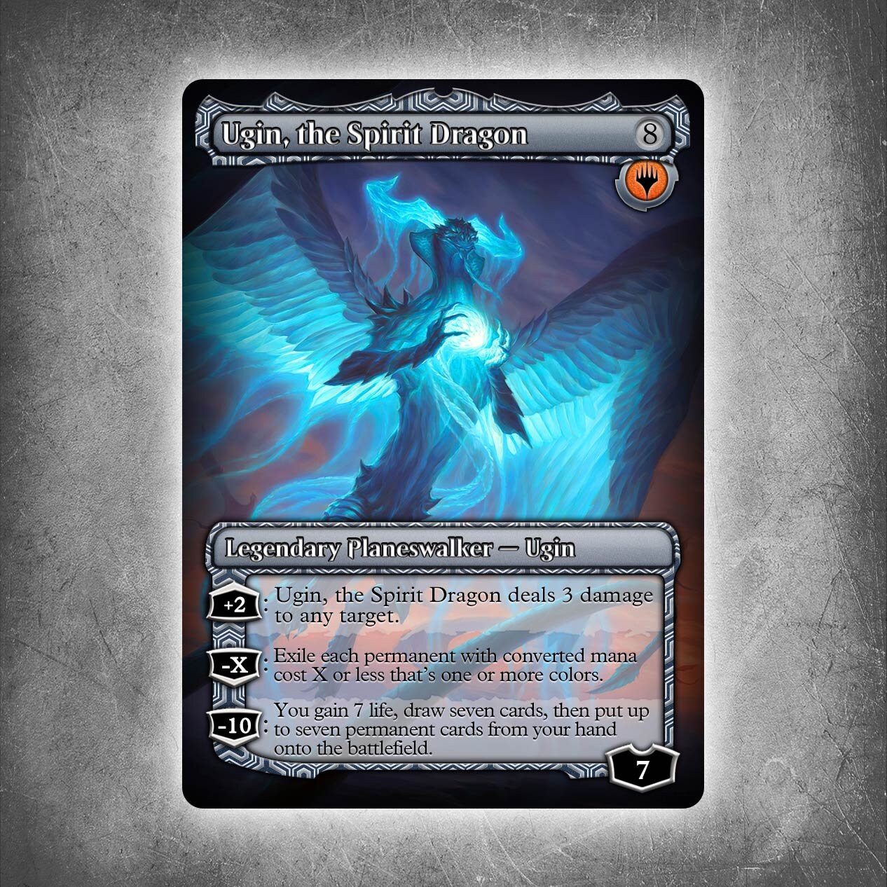 Ugin the Spirit Dragon MTG Proxy Alter Full art Non | Etsy