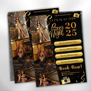 Prom Photographer Flyer, Editable Photoshoot Graduation Season Flyer ...
