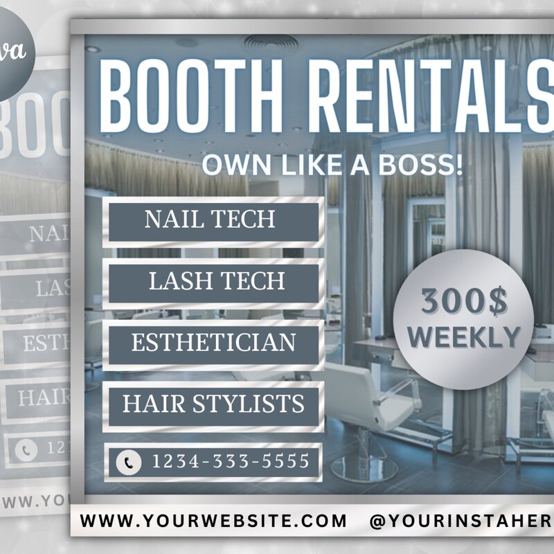 Salon Hiring Flyer - Etsy
