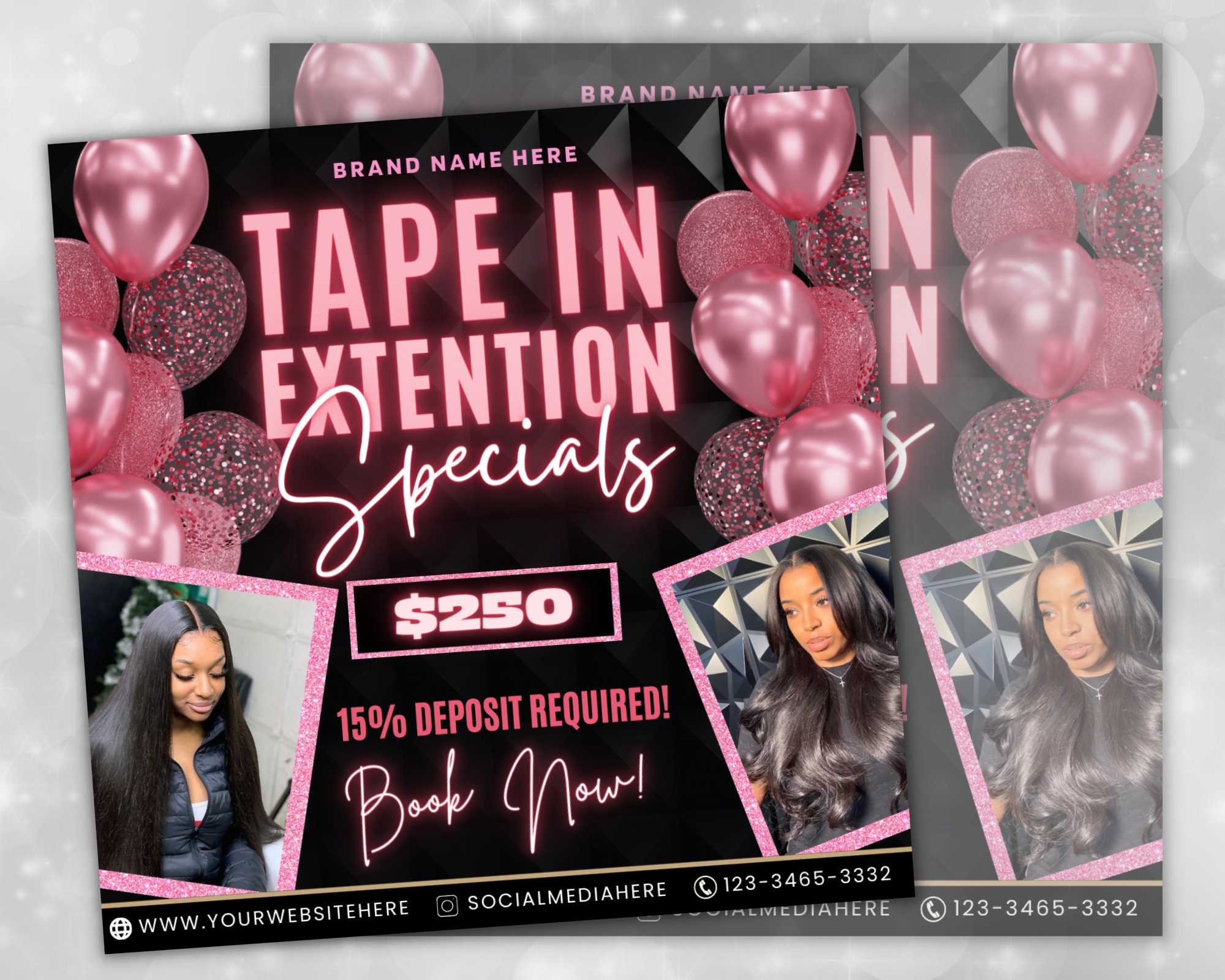 Tape in Extension Flyer Tape in Extension Hair Flyer Fall - Etsy