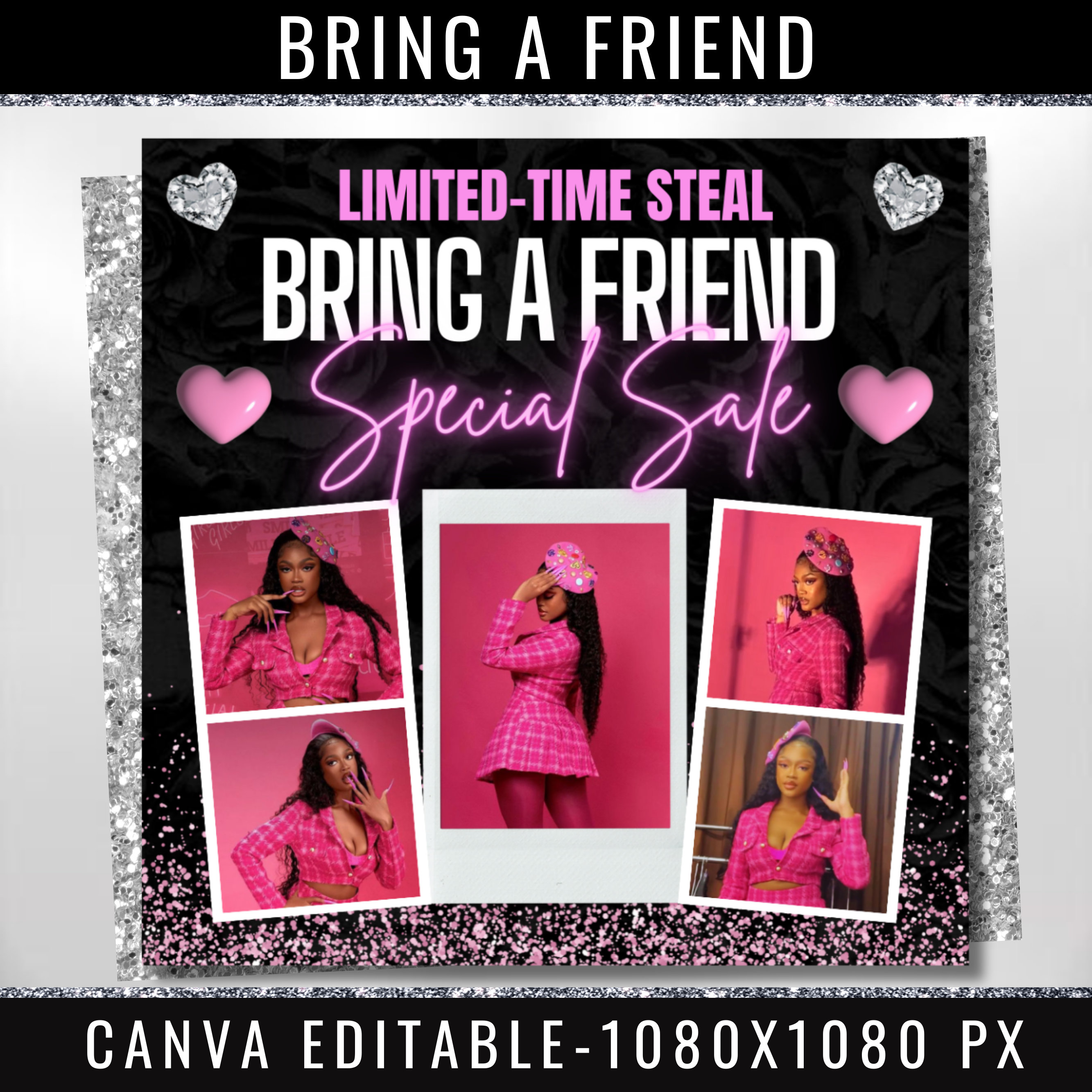 Bring a Friend Flyer, Bring a Friend Special Sale Flyer Template, Bring ...
