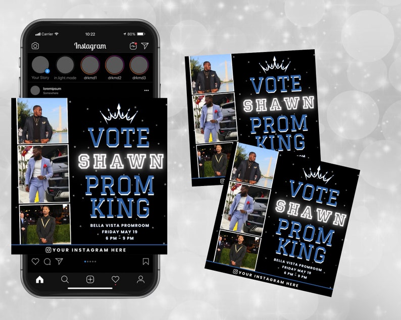 Vote Homecoming King - Class Campaign Flyer - High School Homecoming ...