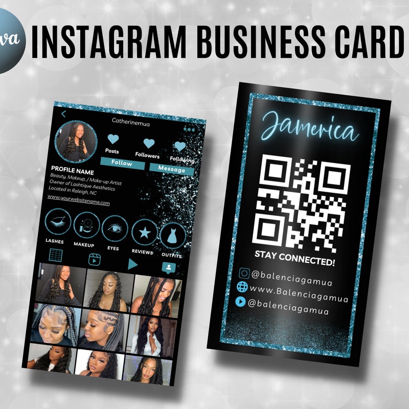 Influencer Business Cards - Etsy