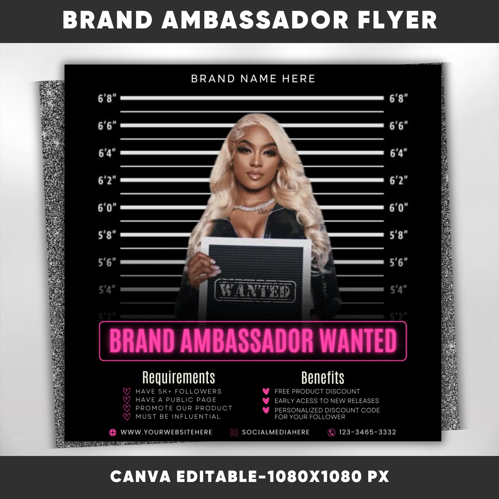 Ambassador Flyer Template, Brand Ambassador Flyer Template, Social ...