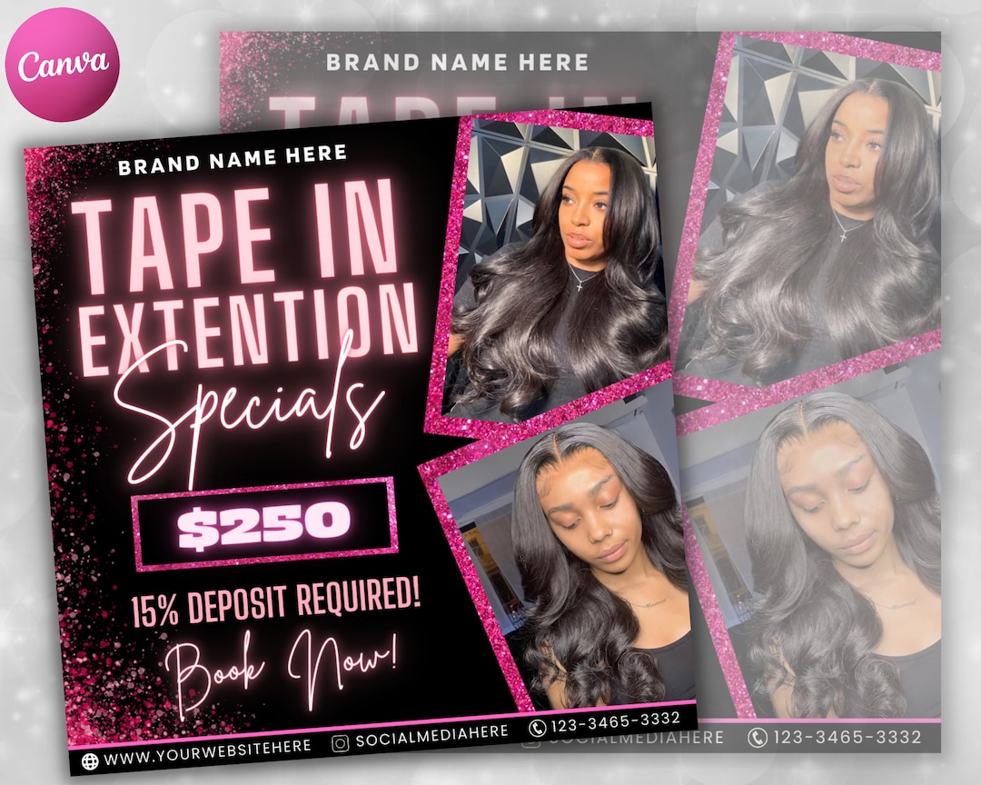 Tape in Extension Flyer, Tape in Extension, Hair Flyer Fall, Diy Hair ...