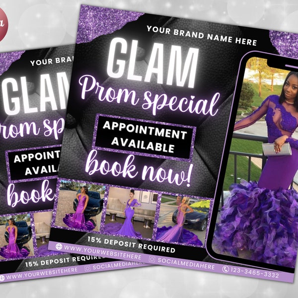 Prom Banner Template - Etsy