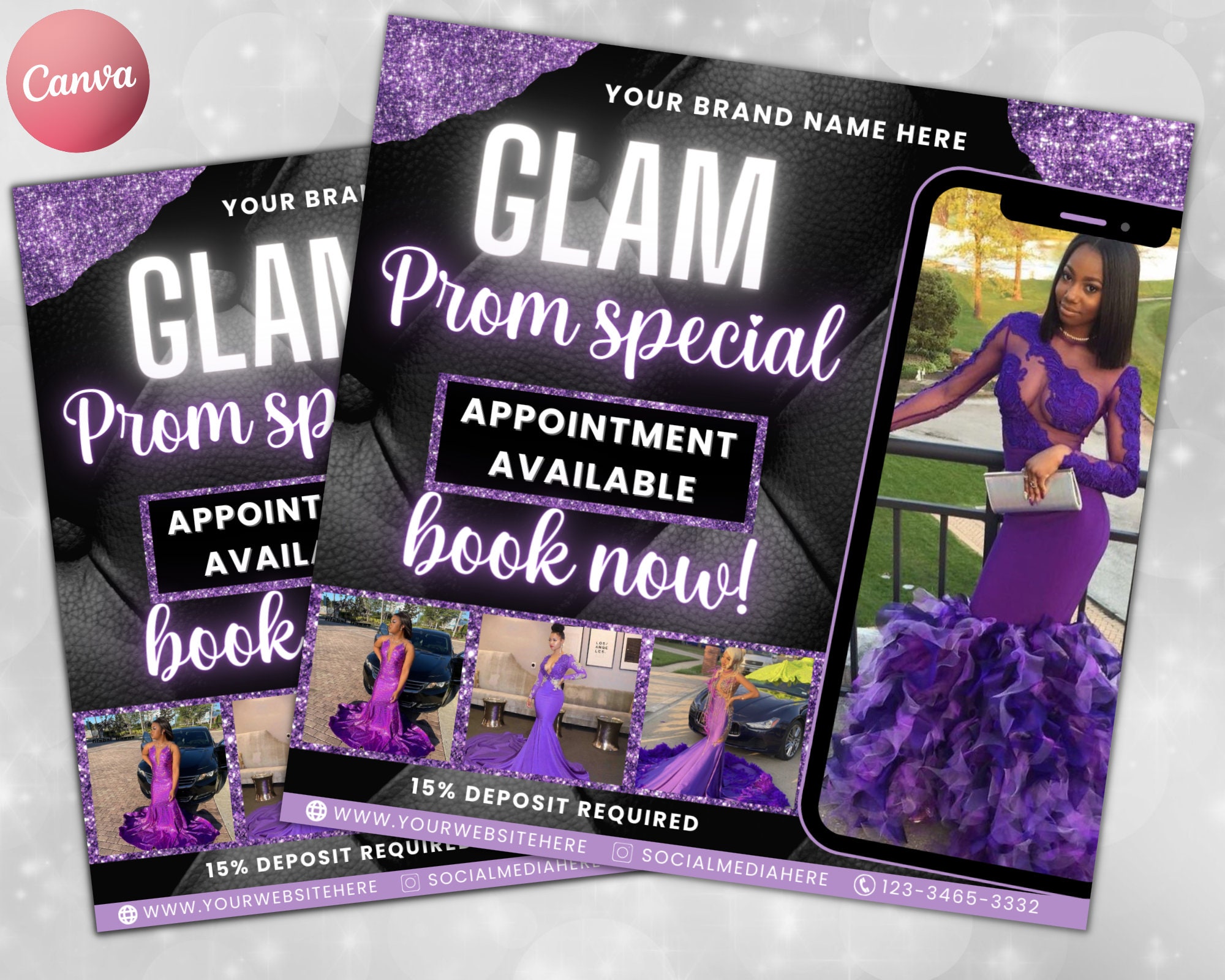 Prom Invitation Flyer DIY Senior Prom Night Celebration Party - Etsy