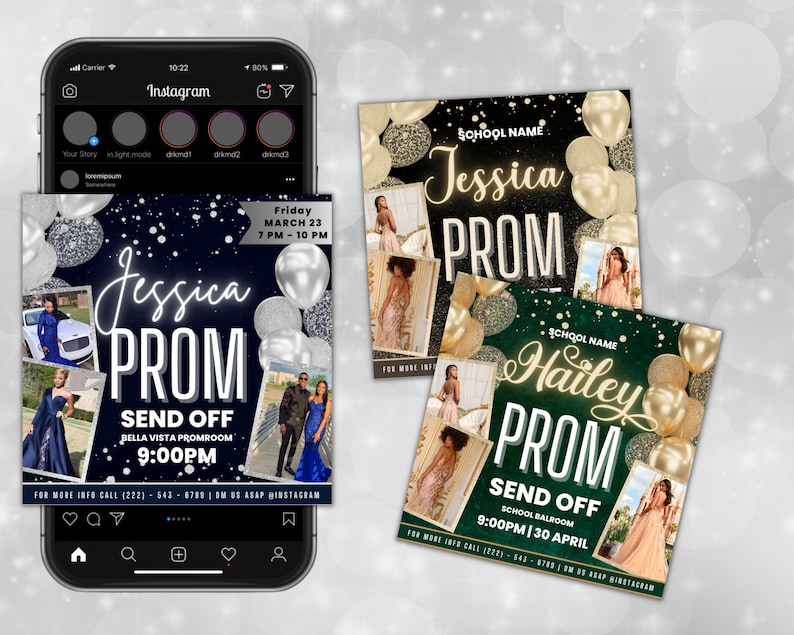 Prom Invitation Flyer Prom Event Flyer Prom Invitation Prom - Etsy