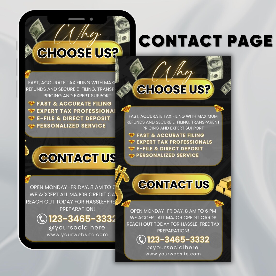 Animated Tax Preparation Flyer, Tax Flyer, Tax Season, Tax Prep Season ...